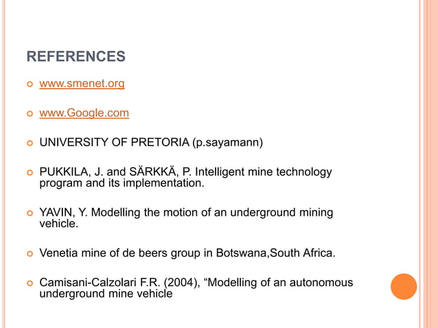 Optimization of an autonomous vehicle dispatch system in an underground ...