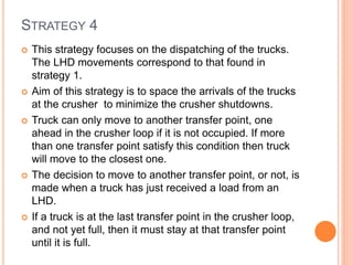 Optimization of an autonomous vehicle dispatch system in an underground ...