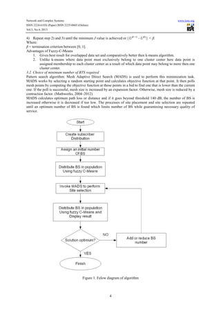 Optimization of base station location in 3 g networks using mads and fuzzy c means | PDF