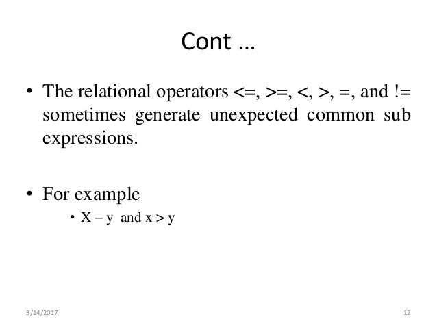 Optimization of basic blocks