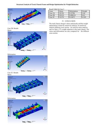 Optimization of chassis ansys | PDF | Physics | Science