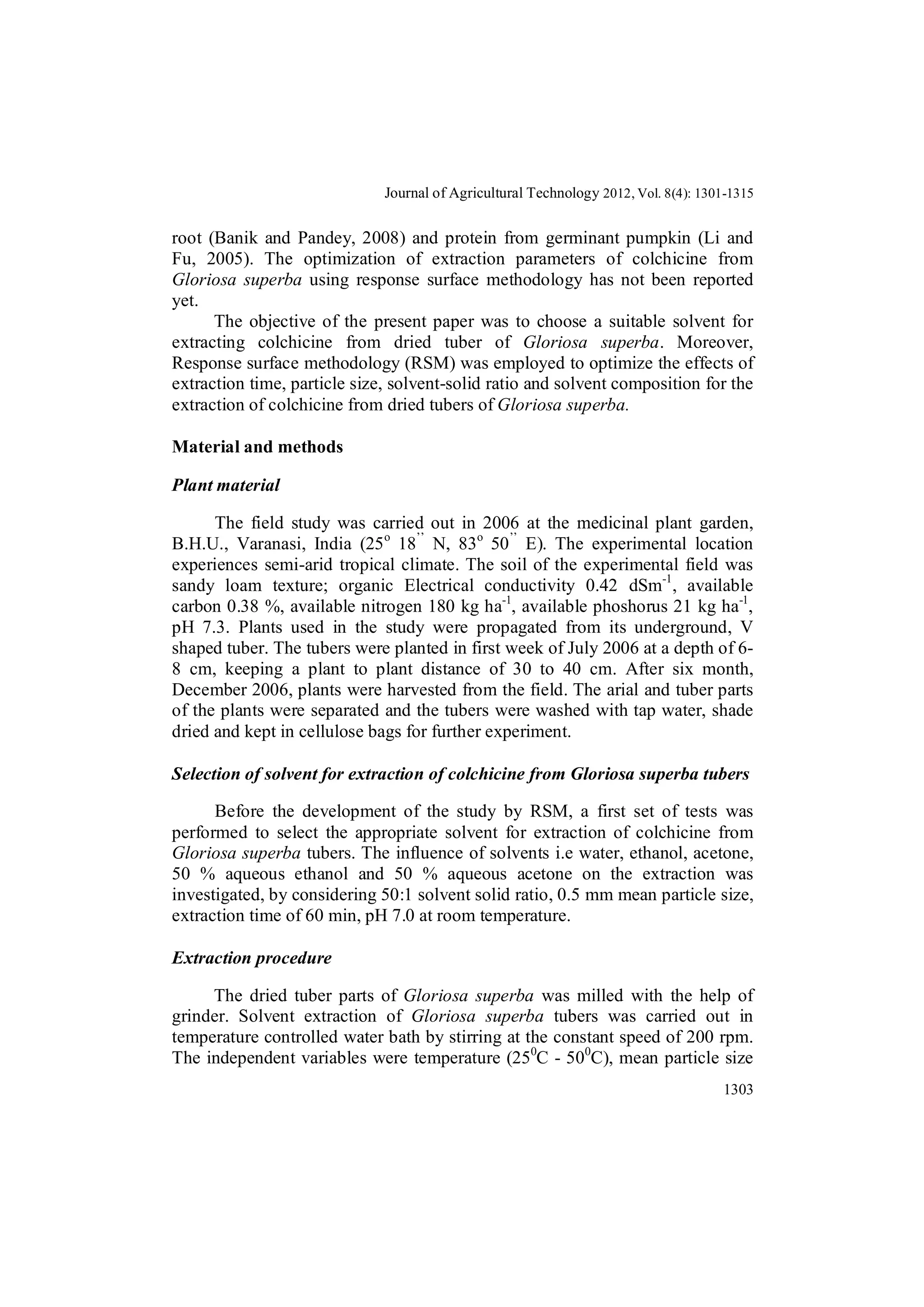 Optimization of Colchicine extraction conditions.pdf