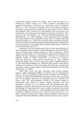 Optimization of Colchicine extraction conditions.pdf