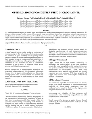 Optimization of condenser using microchannel | PDF