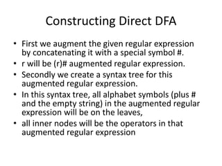 Optimization of dfa | PPTX | Programming Languages | Computing