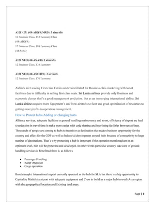 Optimization of flight schedule and fleet assignment of Sri lLankan ...