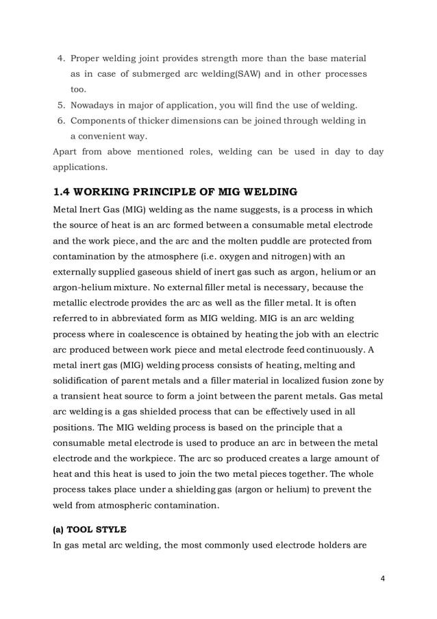 Optimization Of Mig Welding Parameters Using Taguchi Optimization Technique