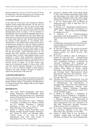 Optimization of multijunction solar cell by wafer ray tracer for ...