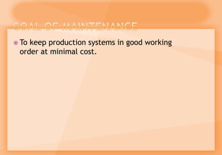 Optimization of preventive maintenance to reduce maintenance costs and ...