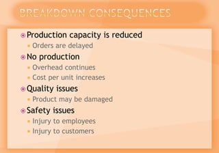 Optimization of preventive maintenance to reduce maintenance costs and ...