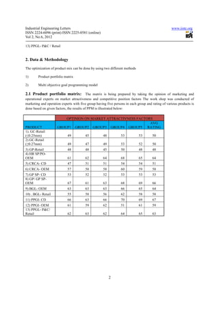 Optimization of product mix in cold rolling steel industry using ...