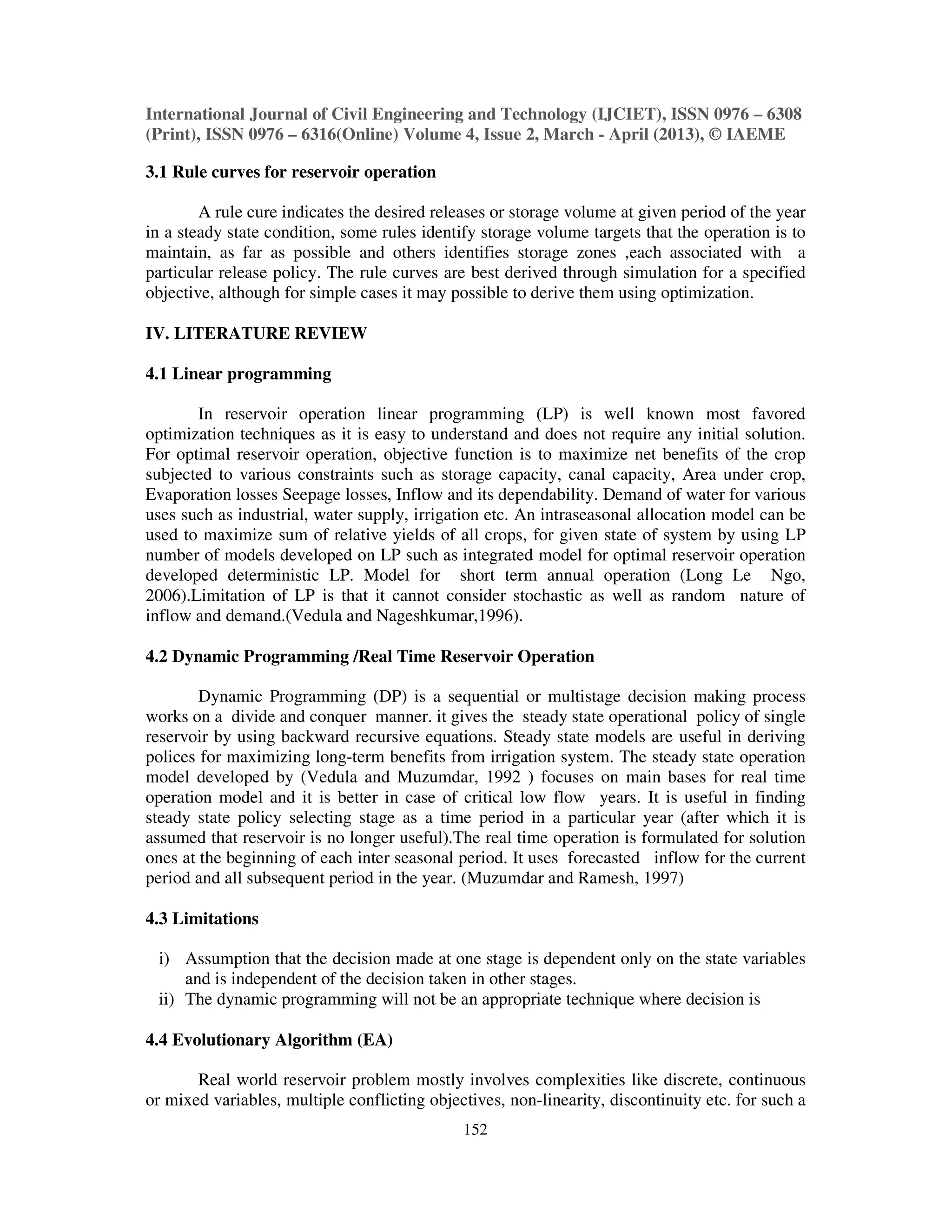 Optimization of reservoir operation using neuro fuzzy techniques | PDF