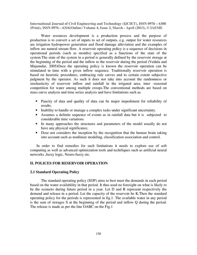 Optimization of reservoir operation using neuro fuzzy techniques | PDF