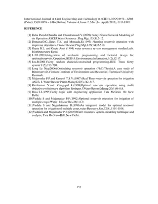 Optimization of reservoir operation using neuro fuzzy techniques | PDF