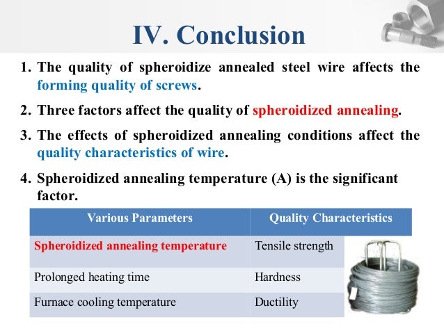 Optimization of spheroidized annealing process parameters on AISI 10B…