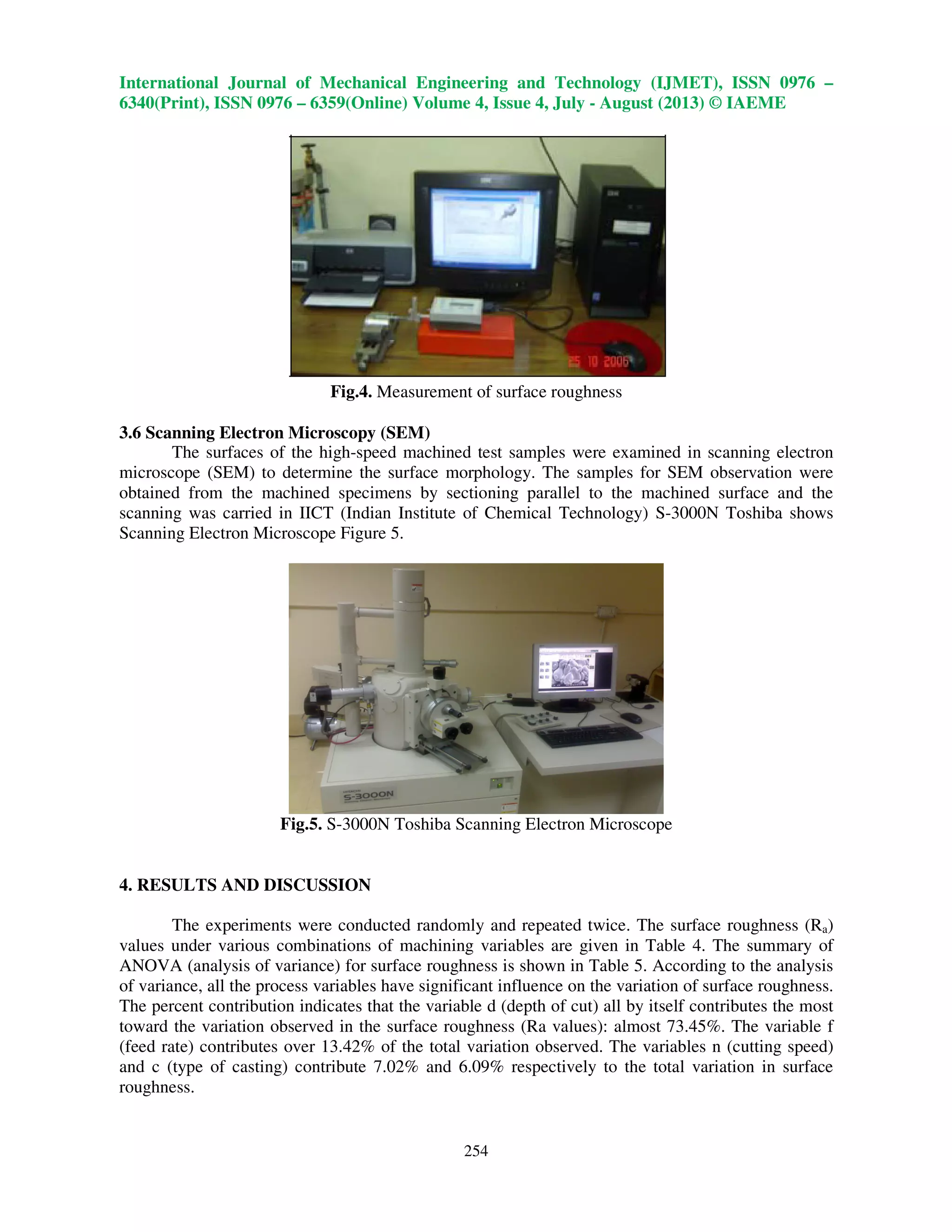 Optimization Of Surface Roughness In High Speed End Milling Operation Using Pdf