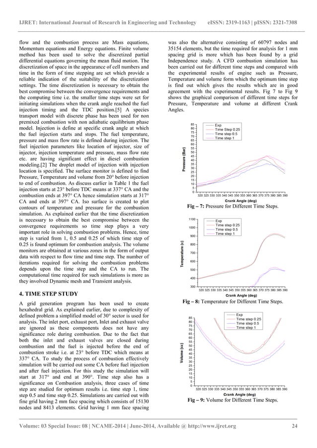 Optimization of time step and cfd study of combustion in di diesel engine | PDF | 3-D Graphics ...