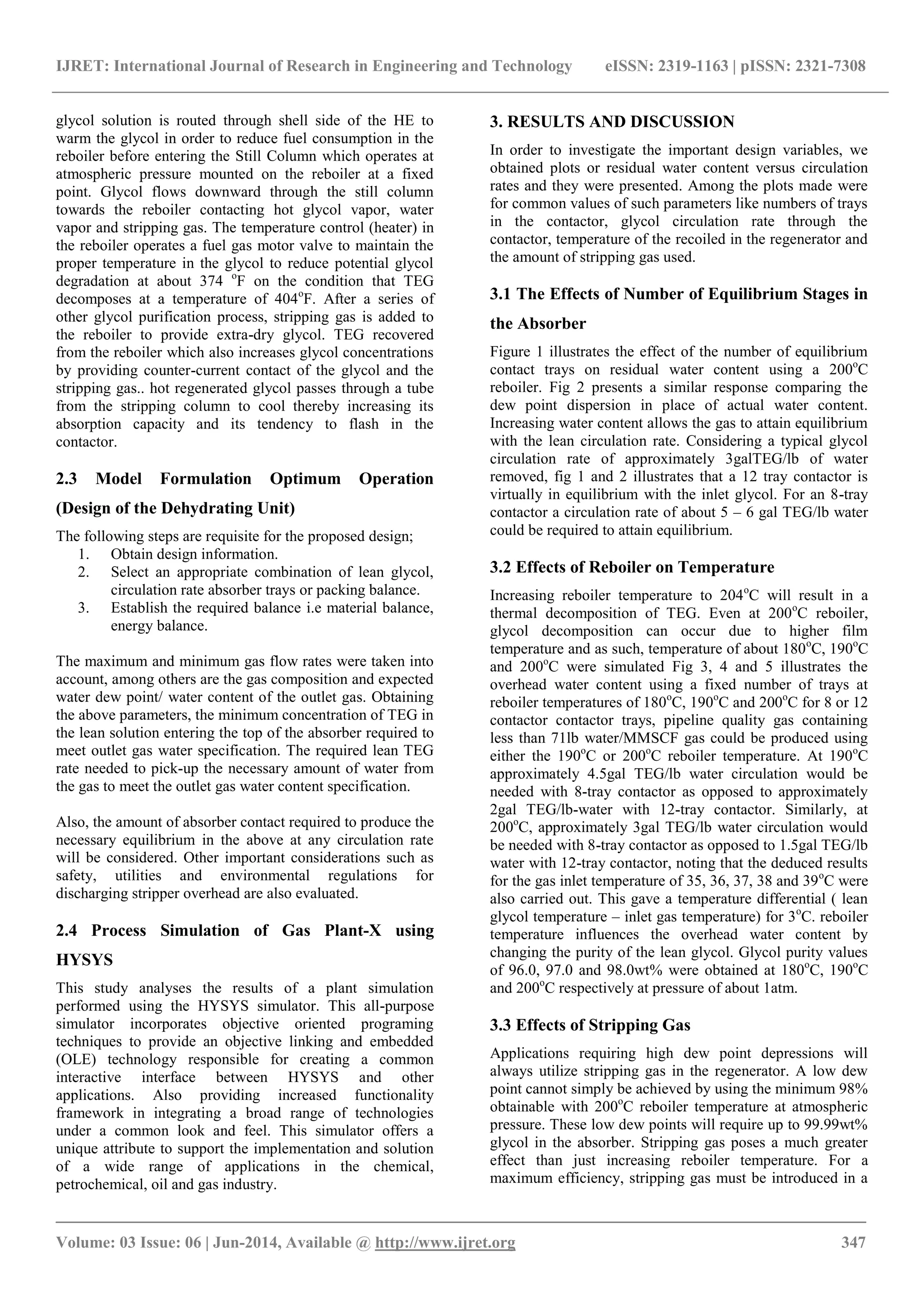 Optimization of triethylene glycol (teg) dehydration | PDF | Chemistry ...