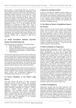Optimization of triethylene glycol (teg) dehydration | PDF | Chemistry ...