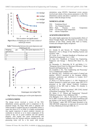 Optimization of triethylene glycol (teg) dehydration | PDF | Chemistry ...