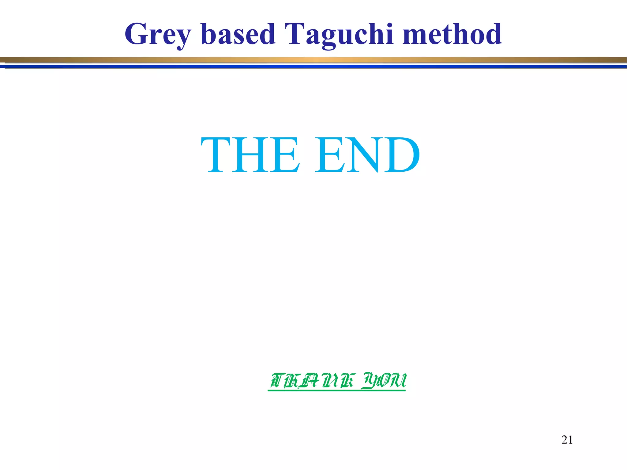 Optimization Of Wedm Process Parameters Using Taguchi Method Ppt