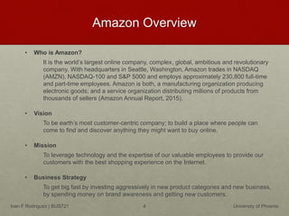 Optimization Plan for Amazon | PPTX