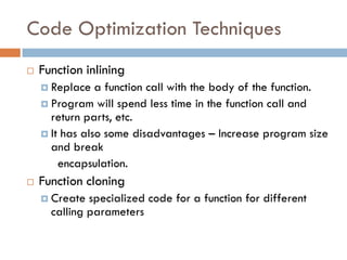 Optimization in Programming languages | PPT