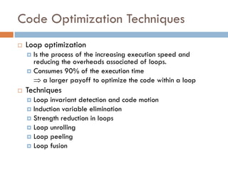 Optimization in Programming languages | PPT