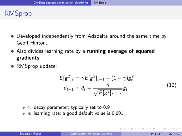 Optimization for Deep Learning | PDF | Web Development | Internet