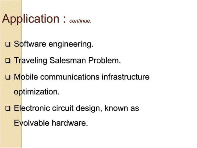 Optimization Technique Genetic Algorithm Pptx Computing Technology And Computing