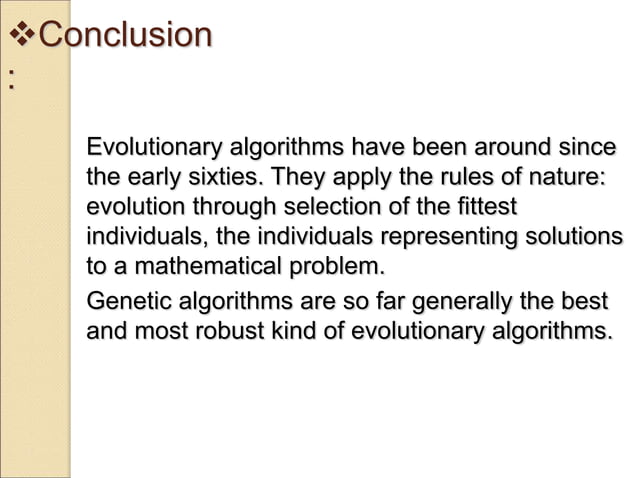 Optimization technique genetic algorithm | PPTX | Computing ...