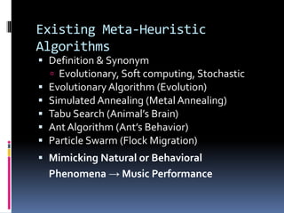 Optimization Technique Harmony Search | PPTX