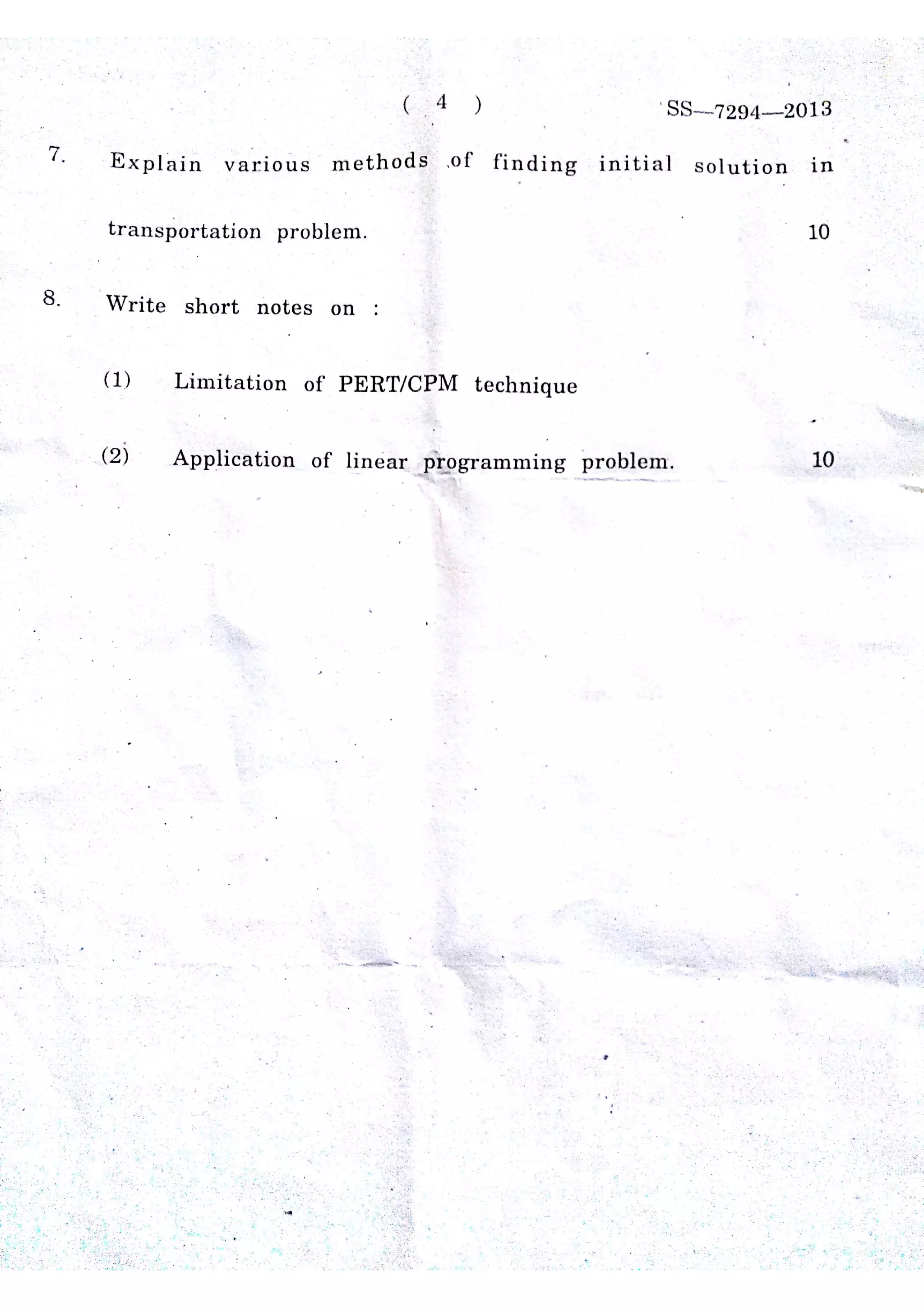 Optimization technique mms bamu aurangabad | PDF