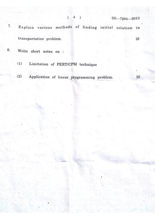 Optimization technique mms bamu aurangabad | PDF