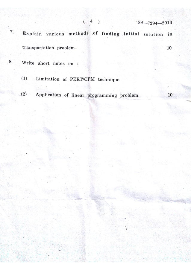 Optimization technique mms bamu aurangabad | PDF