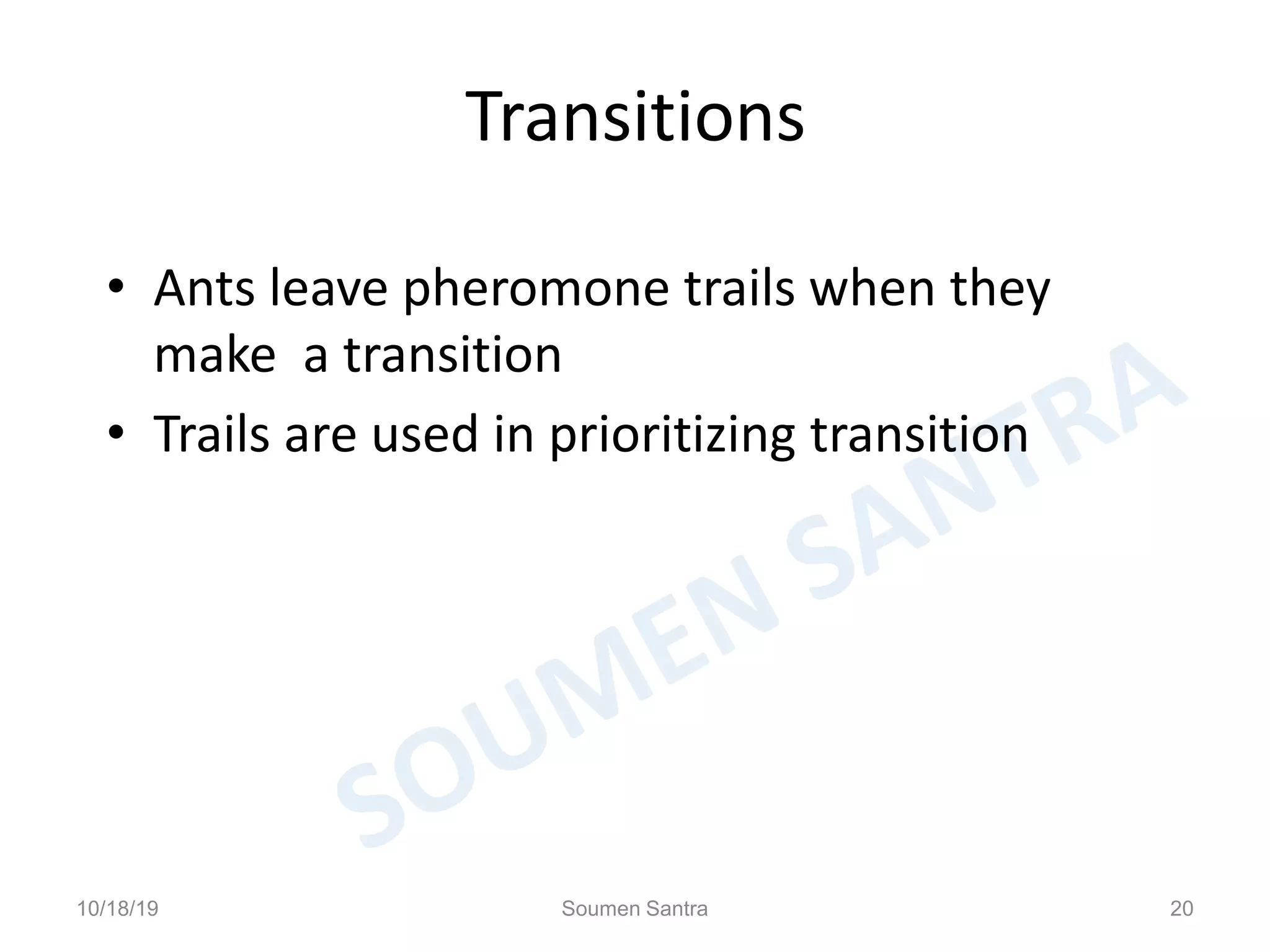 Optimization techniques: Ant Colony Optimization: Bee Colony ...