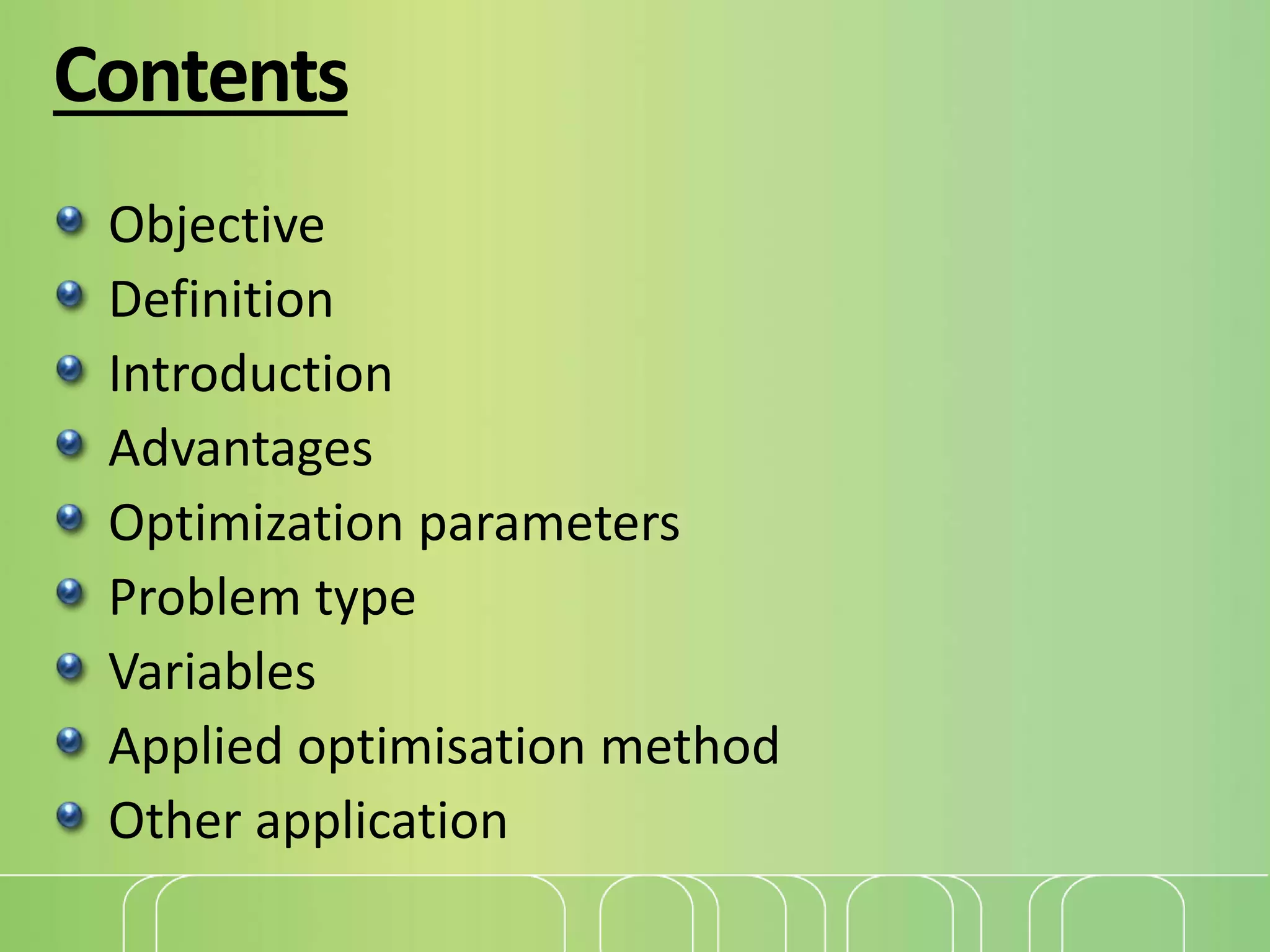 Optimization Techniques Pptx Computer Software And Applications Computing