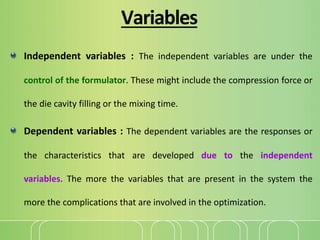 Optimization techniques | PPT