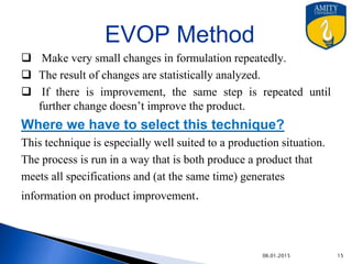 Optimization Techniques In Pharmaceutical Formulation & Processing | PPTX