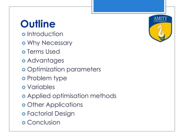 Optimization Techniques In Pharmaceutical Formulation & Processing | PPTX