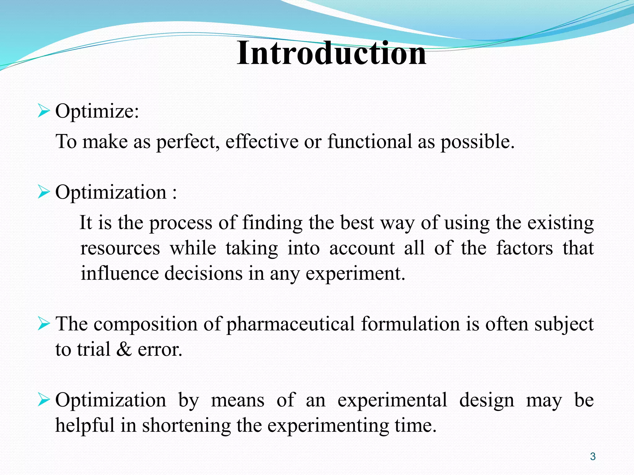 Optimization techniques | PPTX