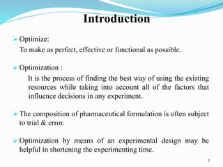 Optimization techniques | PPTX