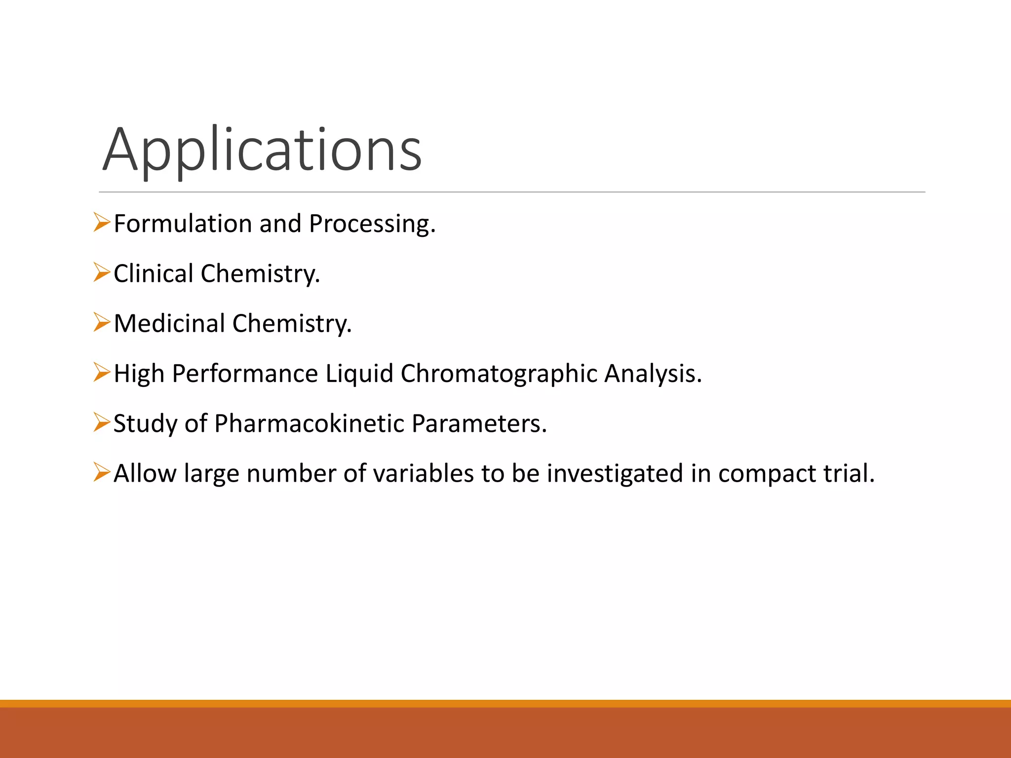 Optimization techniques in formulation Development- Plackett Burmann ...