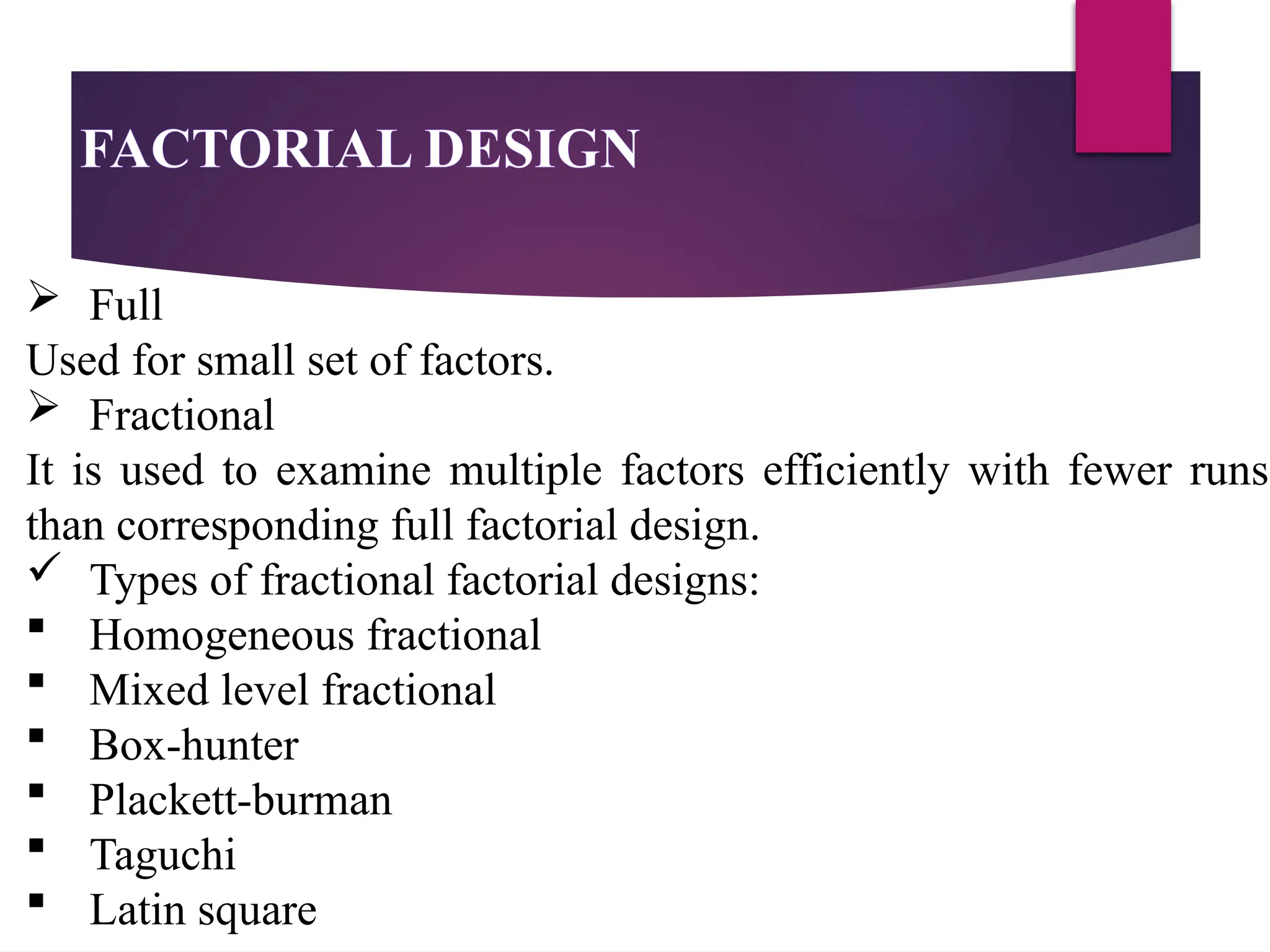 OPTIMIZATIONTECHNIQUES & FACTORIAL DESIGN.pptx