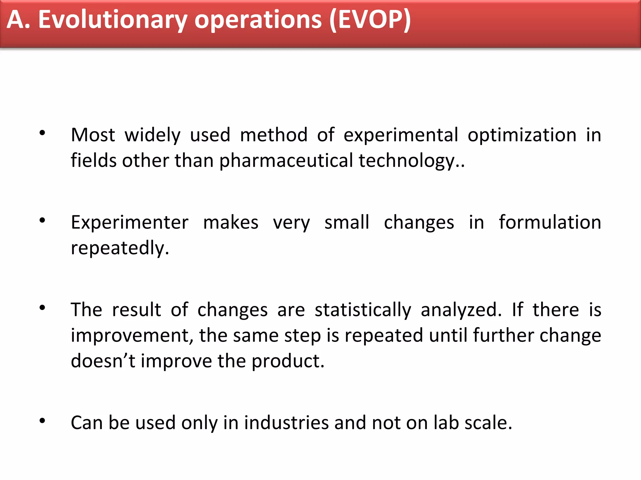 Optimization techniques | PPT