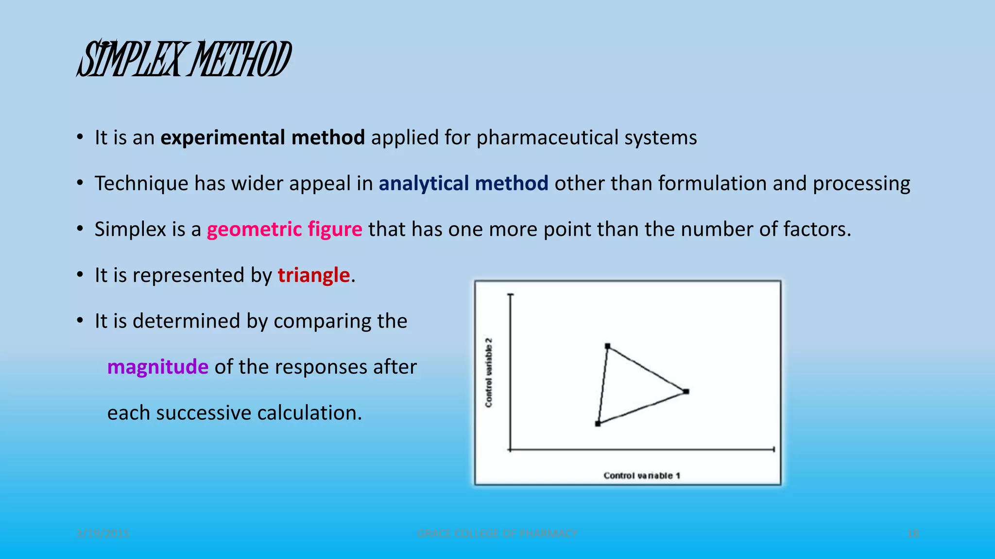 Optimization techniques in pharmaceutical formulation and processing | PPTX