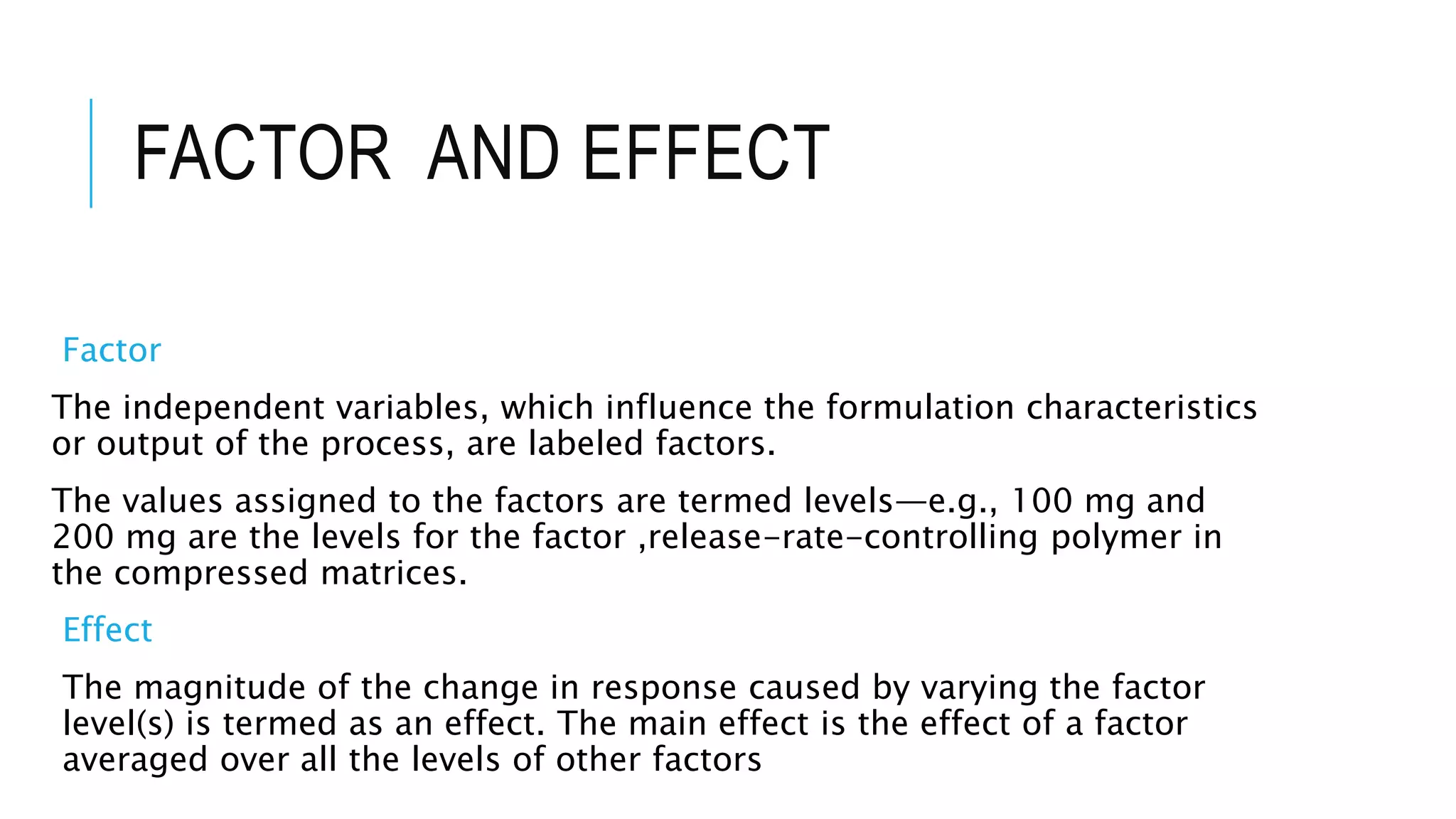 Optimization techniques in Pharmaceutical formulation and processing | PPTX