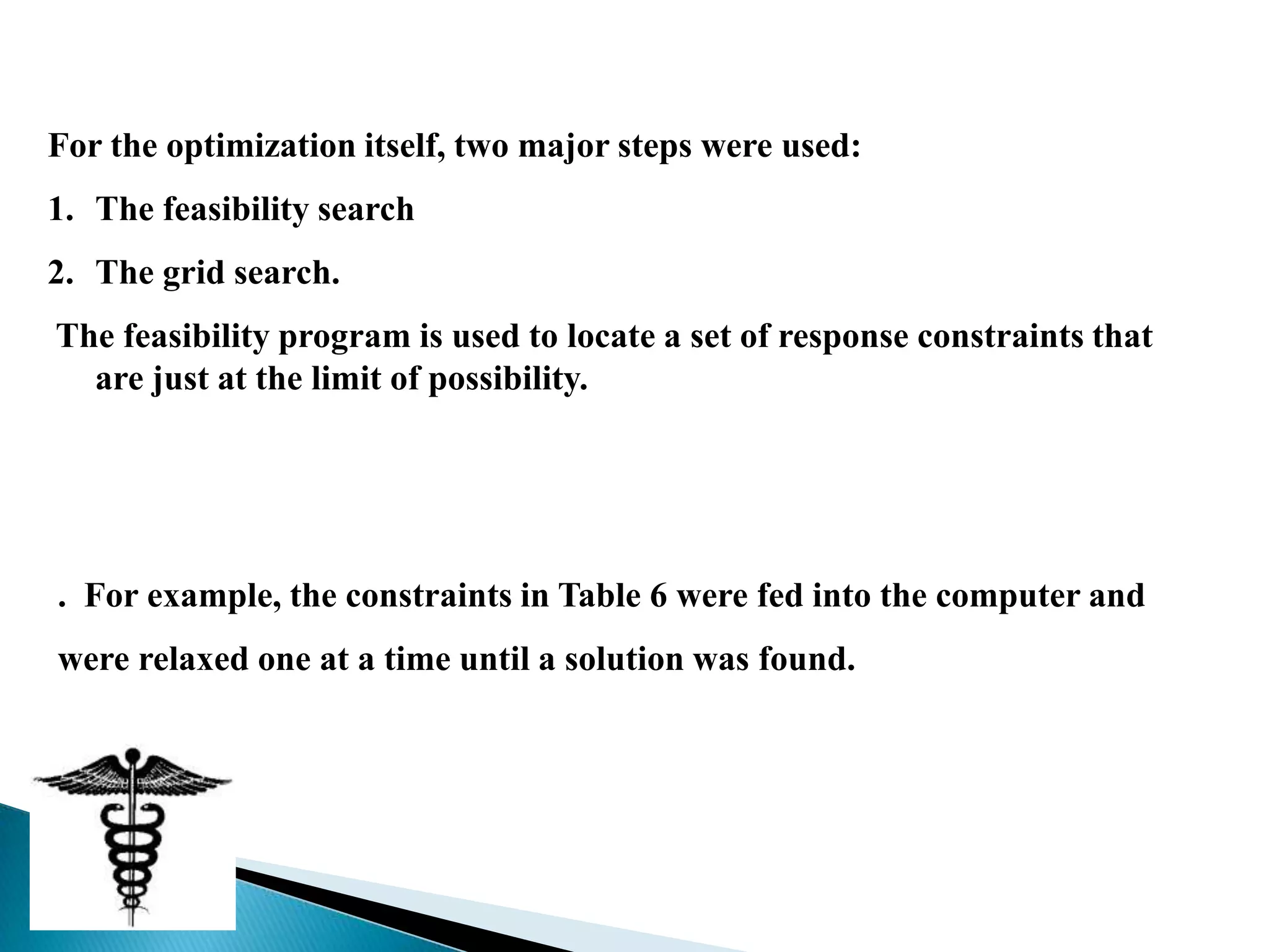 Optimization techniques in pharmaceutical processing | PPT