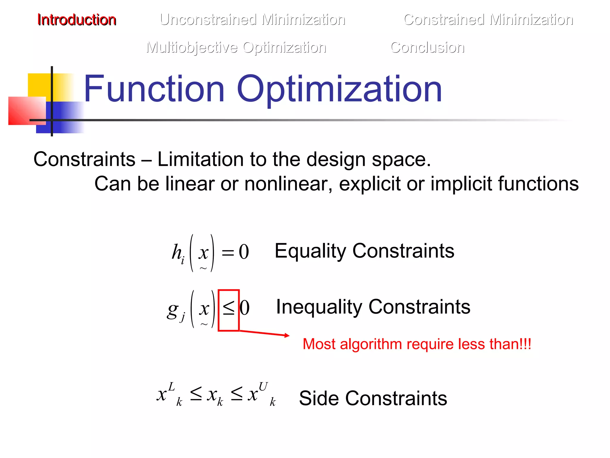 Optimization toolbox presentation | PPT