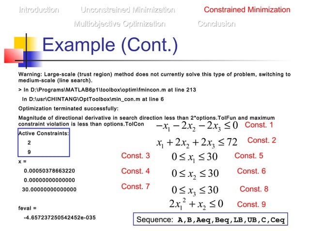 Optimization toolbox presentation | PPT | Computing | Technology ...
